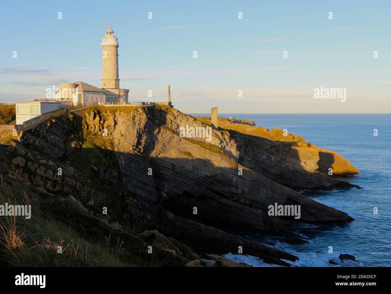 El Faro de Cabo Mayor The Light House of the large cape in Santander ...