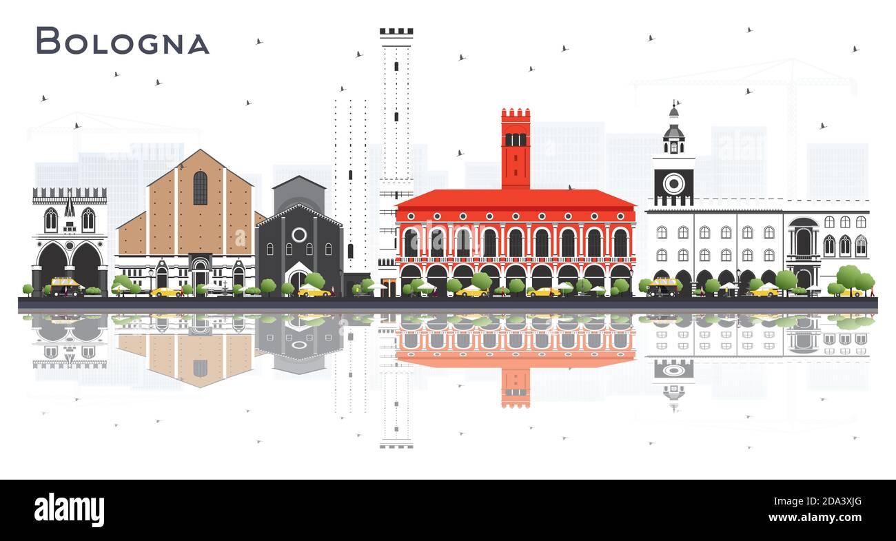 Bologna panorama view Stock Vector Images - Alamy