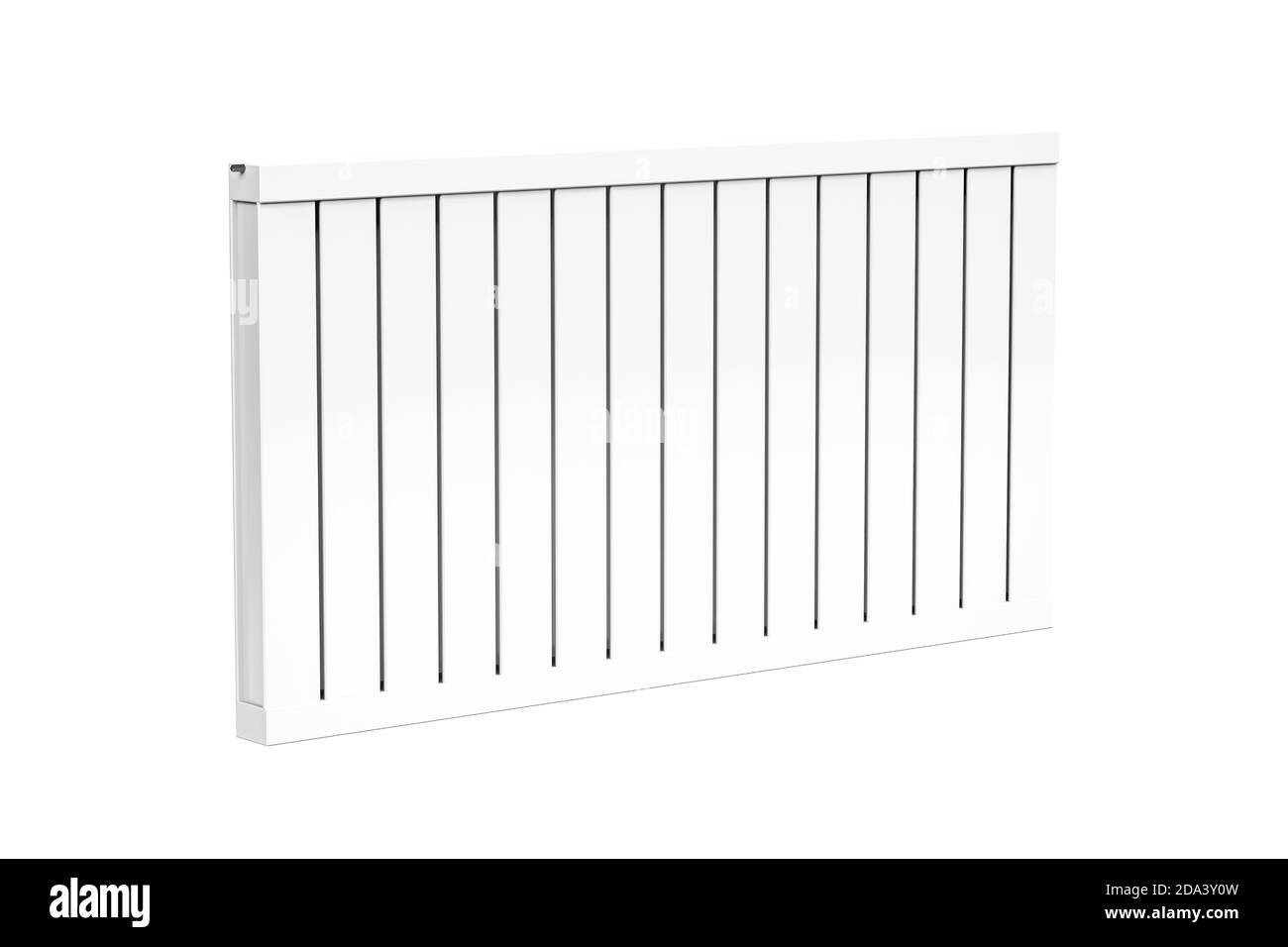 A white radiator isolated on a white background - 3d render Stock Photo ...