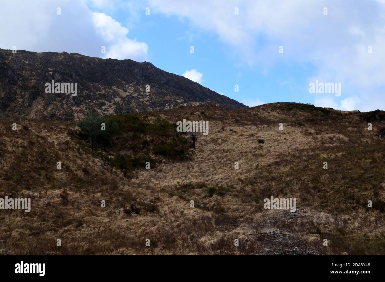 Rural Irish landscape with rugged rolling rocky hills Stock Photo - Alamy