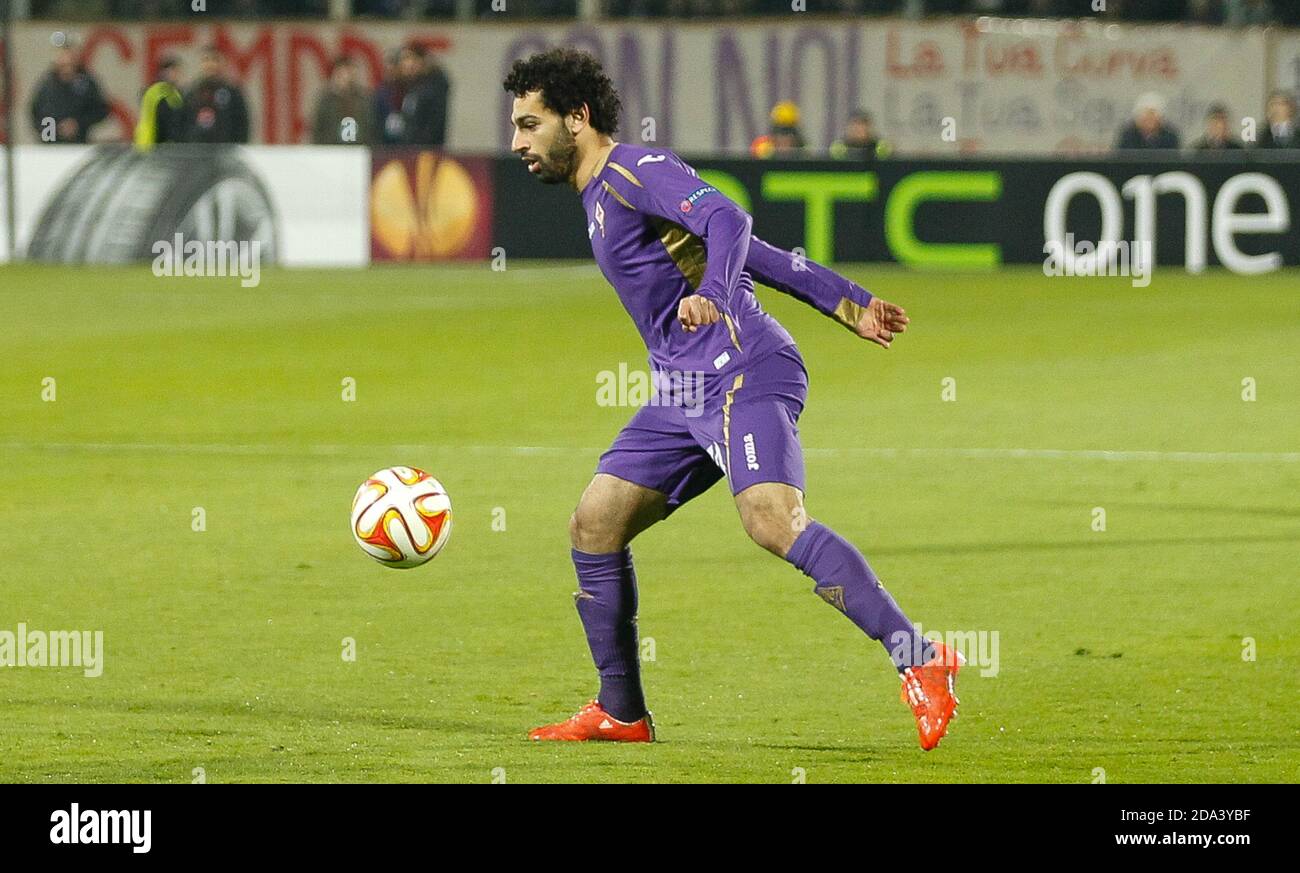 Mohamed salah roma fiorentina hi-res stock photography and images - Alamy