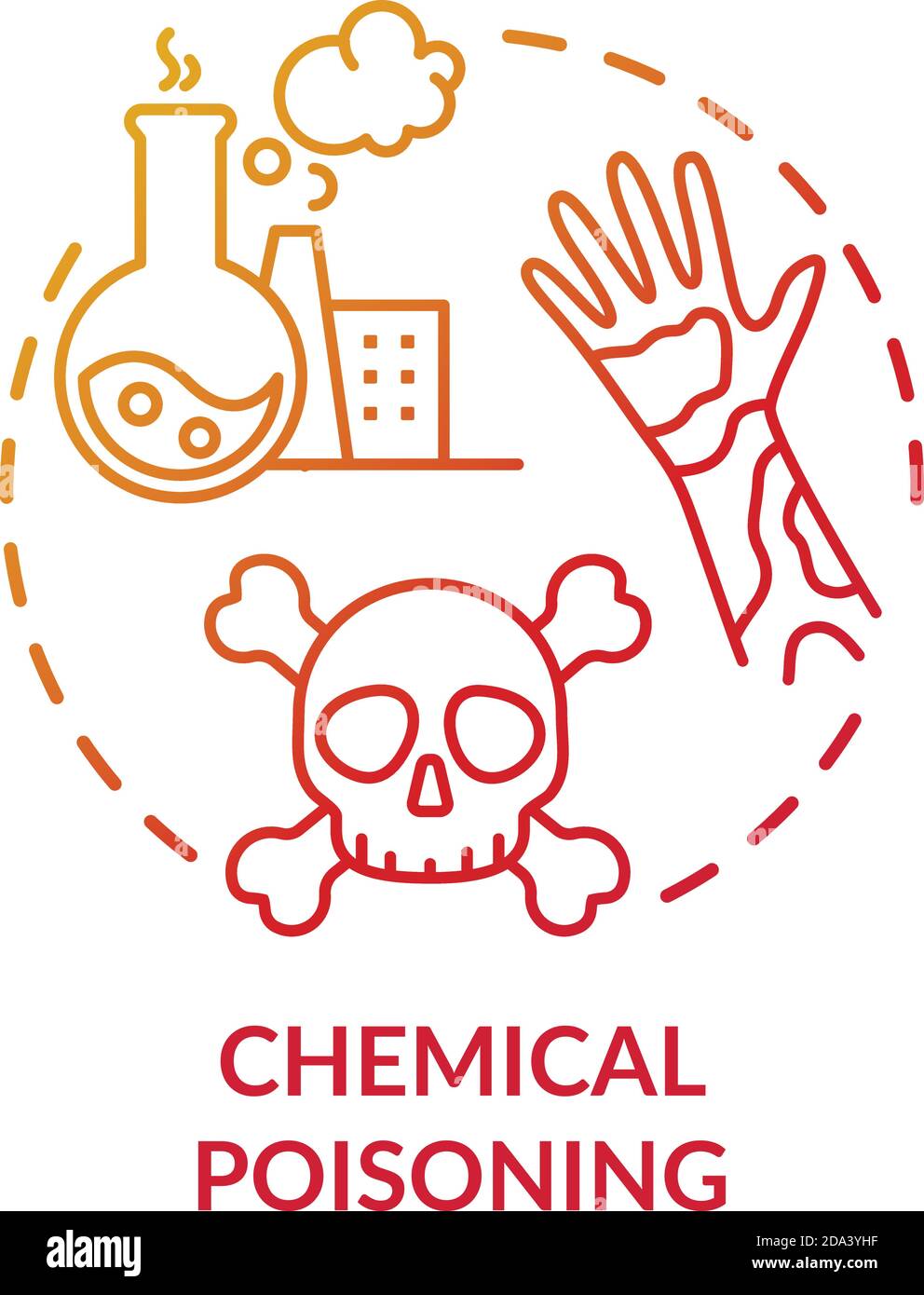 Chemical poisoning concept icon Stock Vector Image & Art - Alamy