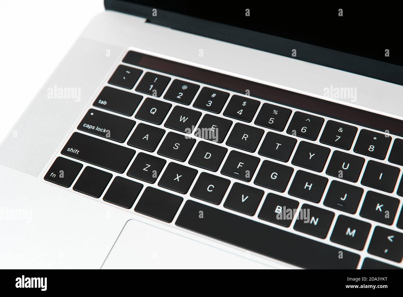 close up. modern laptop keyboard. new technology Stock Photo - Alamy