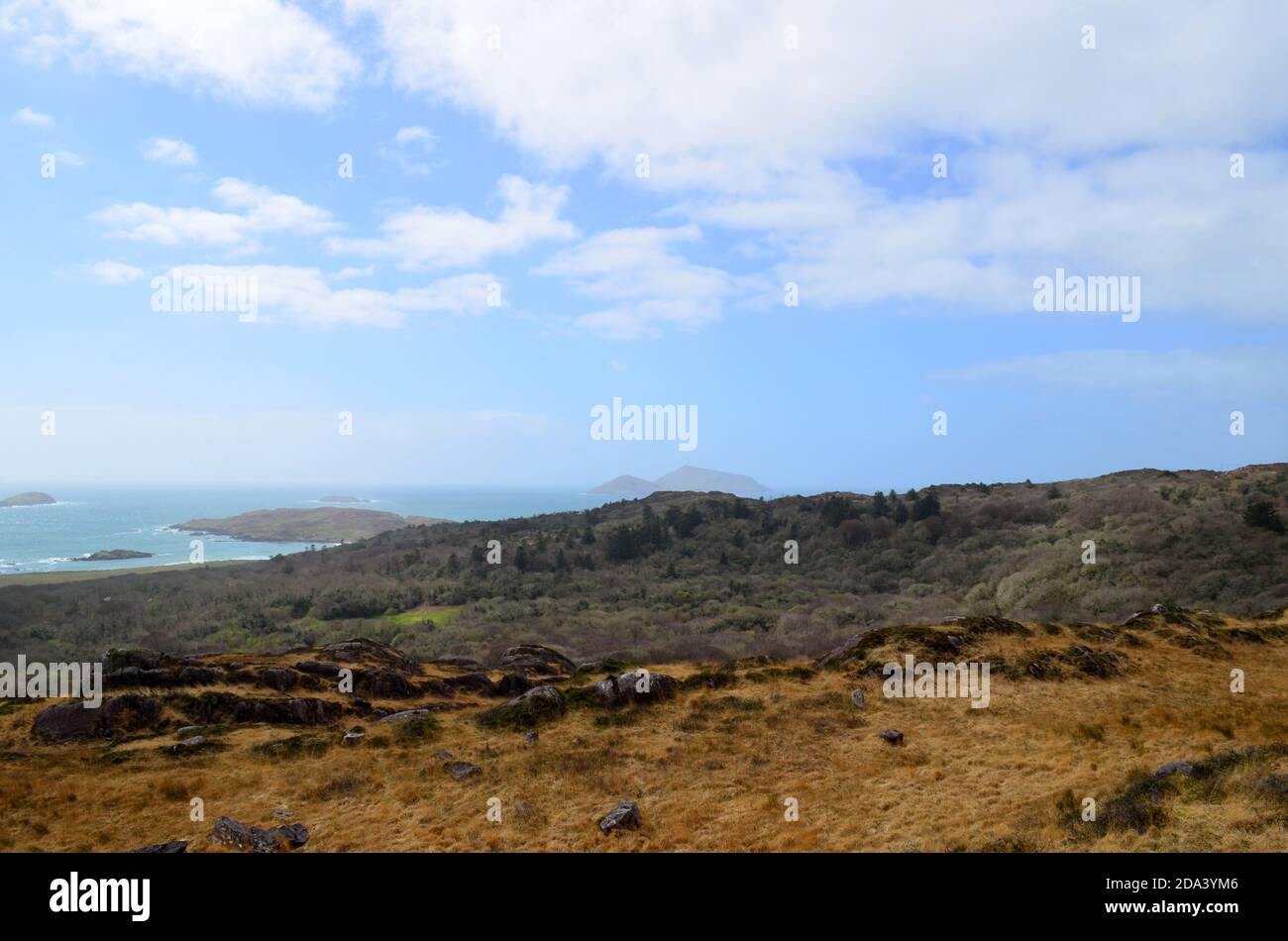 Beautiful scenic coastal landscape with rough rugged terrain Stock ...
