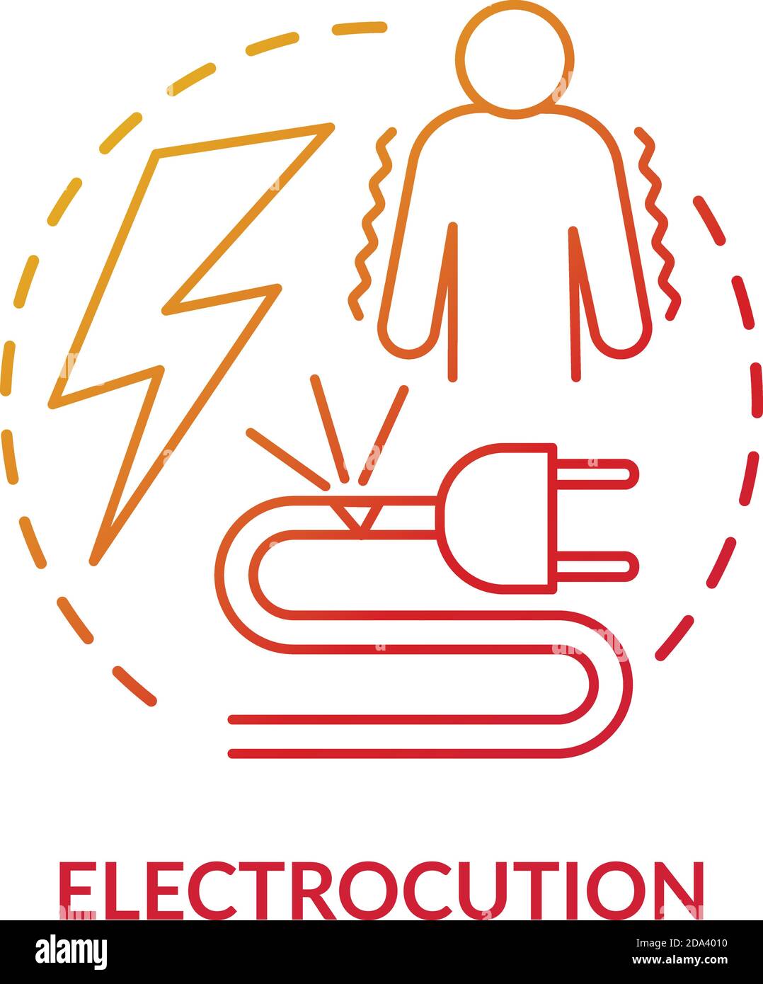 Electrocution concept icon Stock Vector Image & Art - Alamy