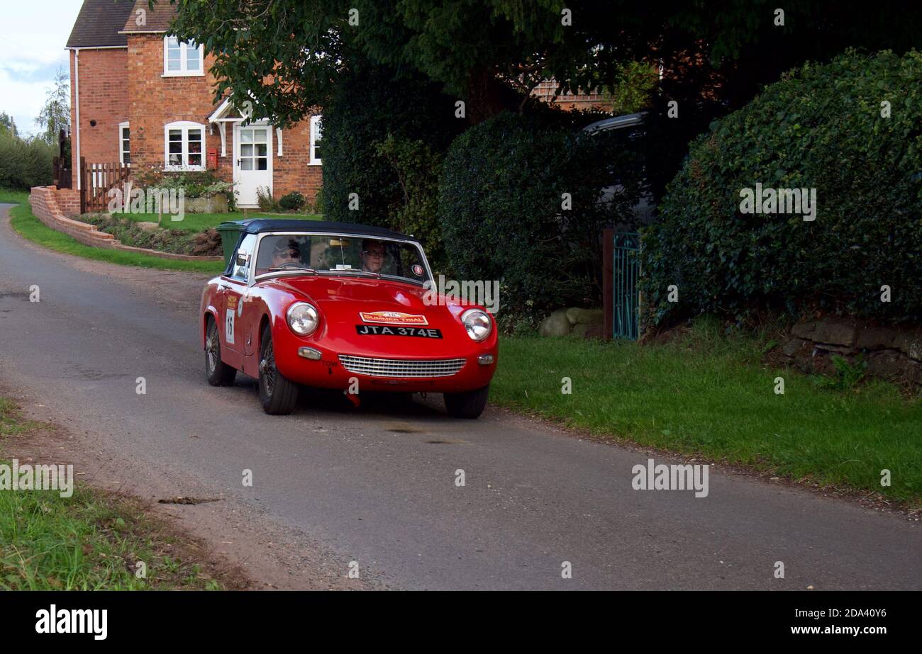 Classic Car Rally, Austin Healy Sprite Stock Photo - Alamy
