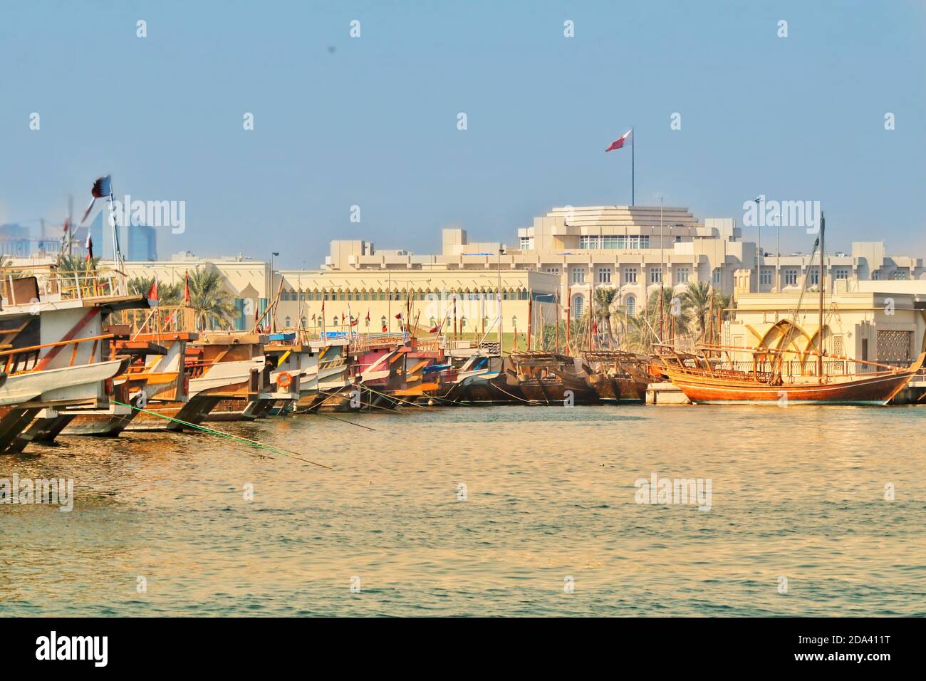 Qatar petroleum building tower hi-res stock photography and images - Alamy