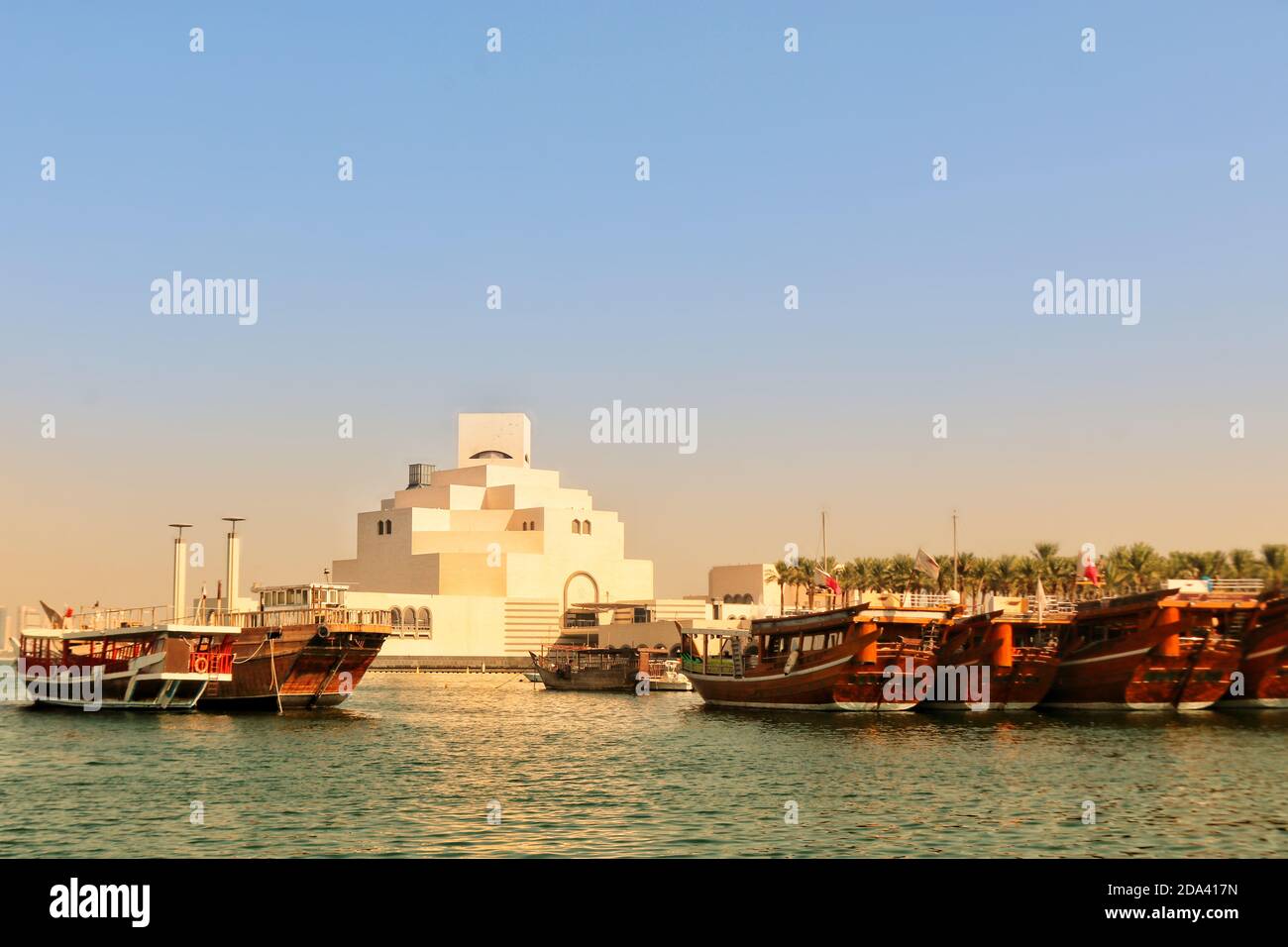 View of Museum of Islamic Arts, it is one of the main tourist ...