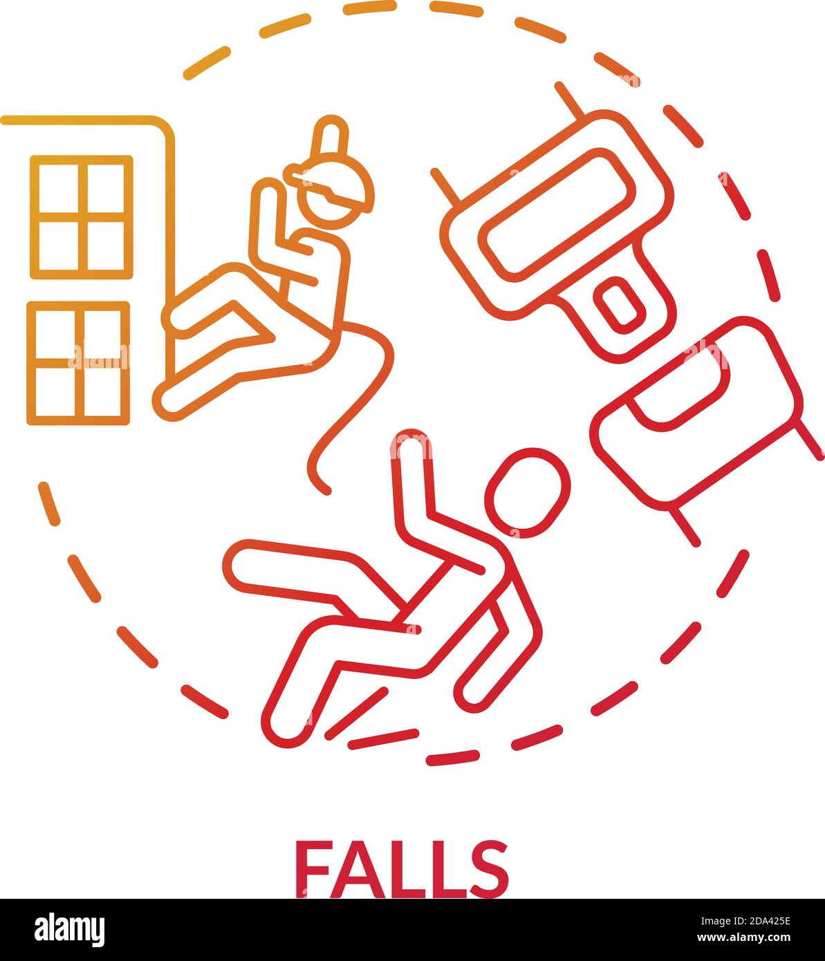 Falls concept icon Stock Vector Image & Art - Alamy