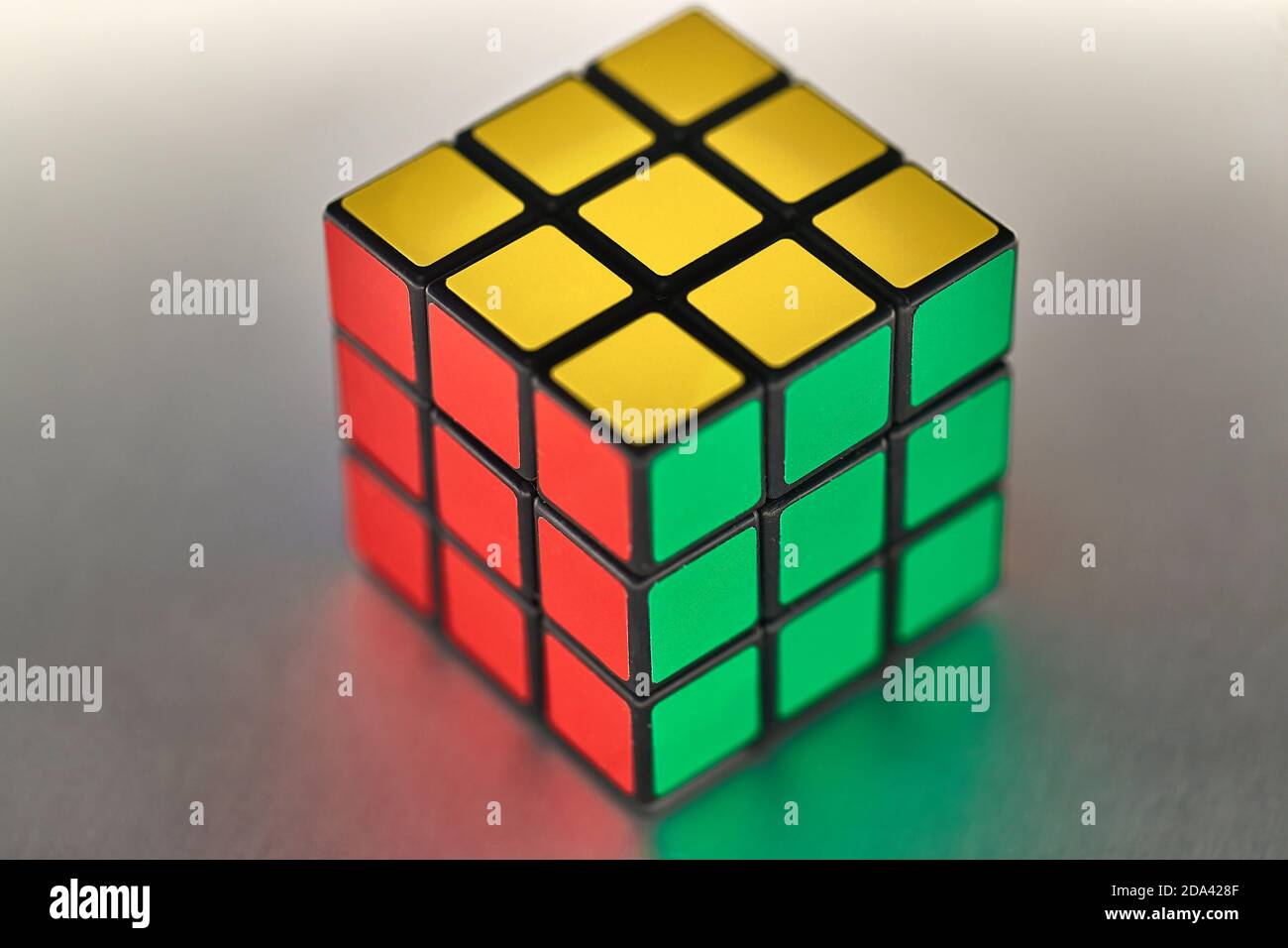 Rubik's cube solved Stock Photo - Alamy