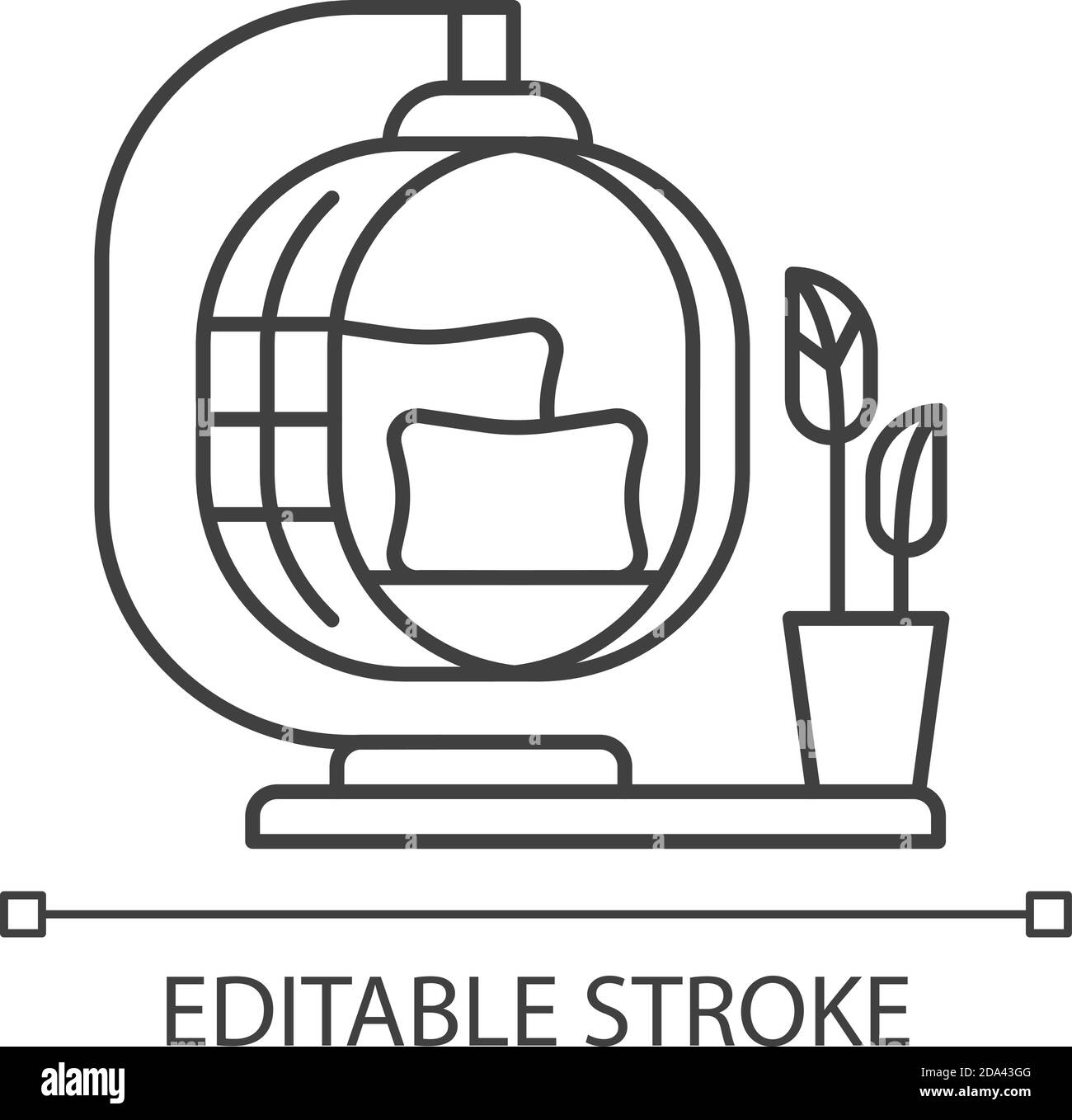 Rustic decor linear icon Stock Vector Image & Art - Alamy