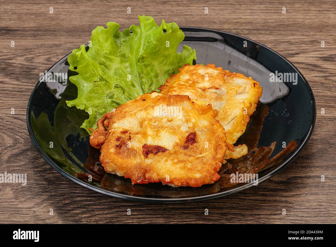 Roasted cod fish in the bread Stock Photo - Alamy