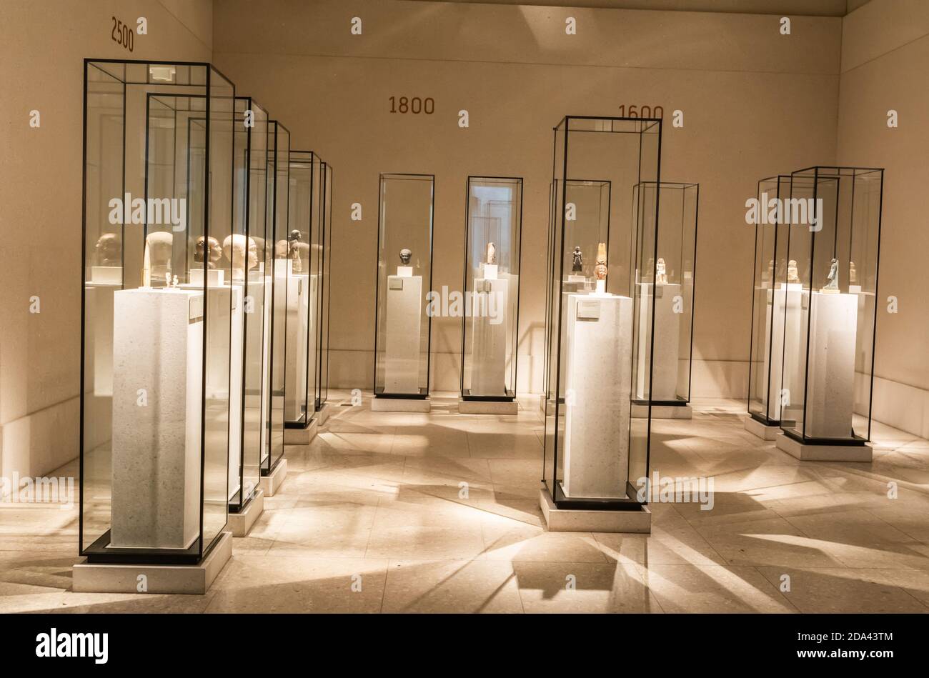 Berlin, Germany – January 29, 2018. Interior view of Neues Museum in ...