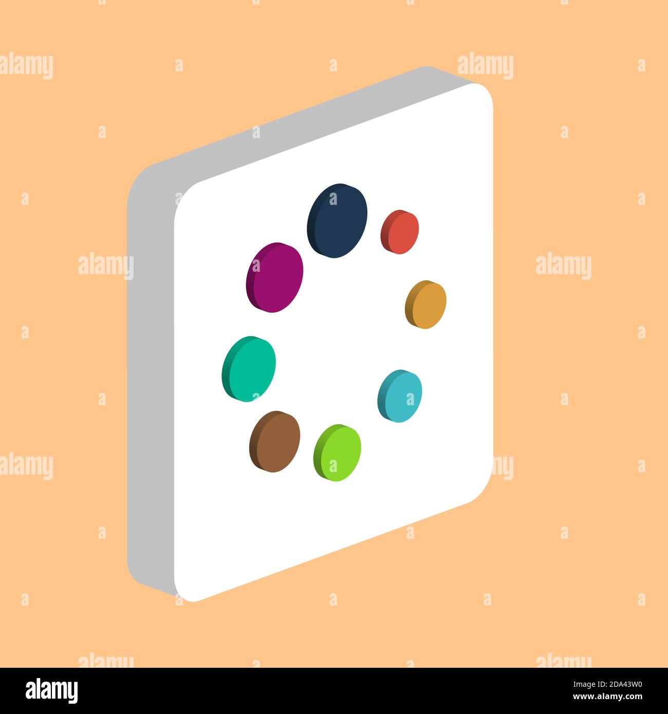 buffering Simple vector icon. Illustration symbol design template for ...