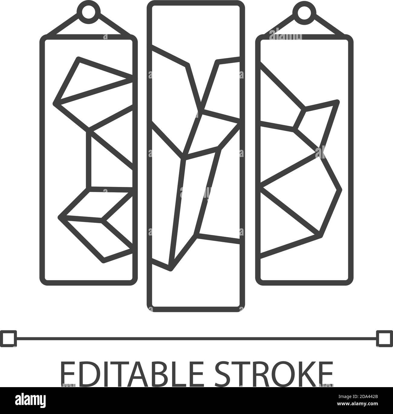 Wall art linear icon Stock Vector Image & Art - Alamy