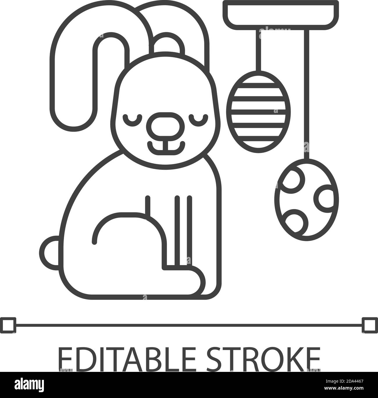 Easter decorations linear icon Stock Vector Image & Art - Alamy