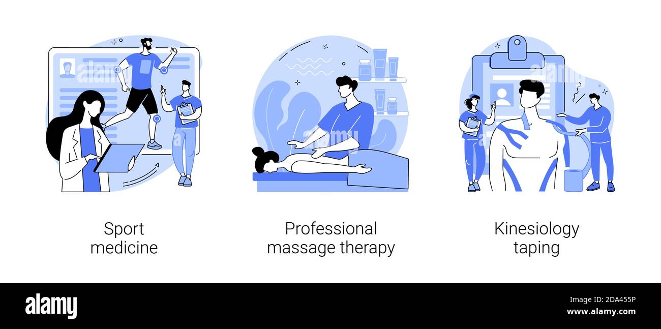 Physical therapy abstract concept vector illustrations Stock Vector ...