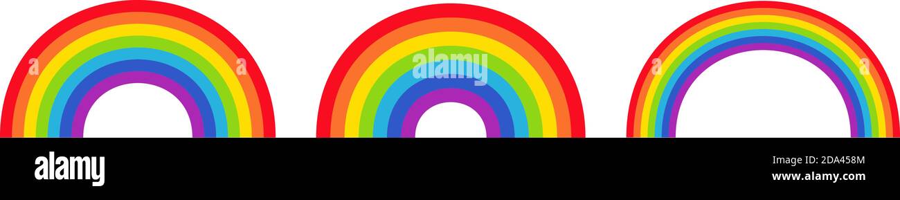 Vector illustration of rainbow icon Stock Vector Image & Art - Alamy
