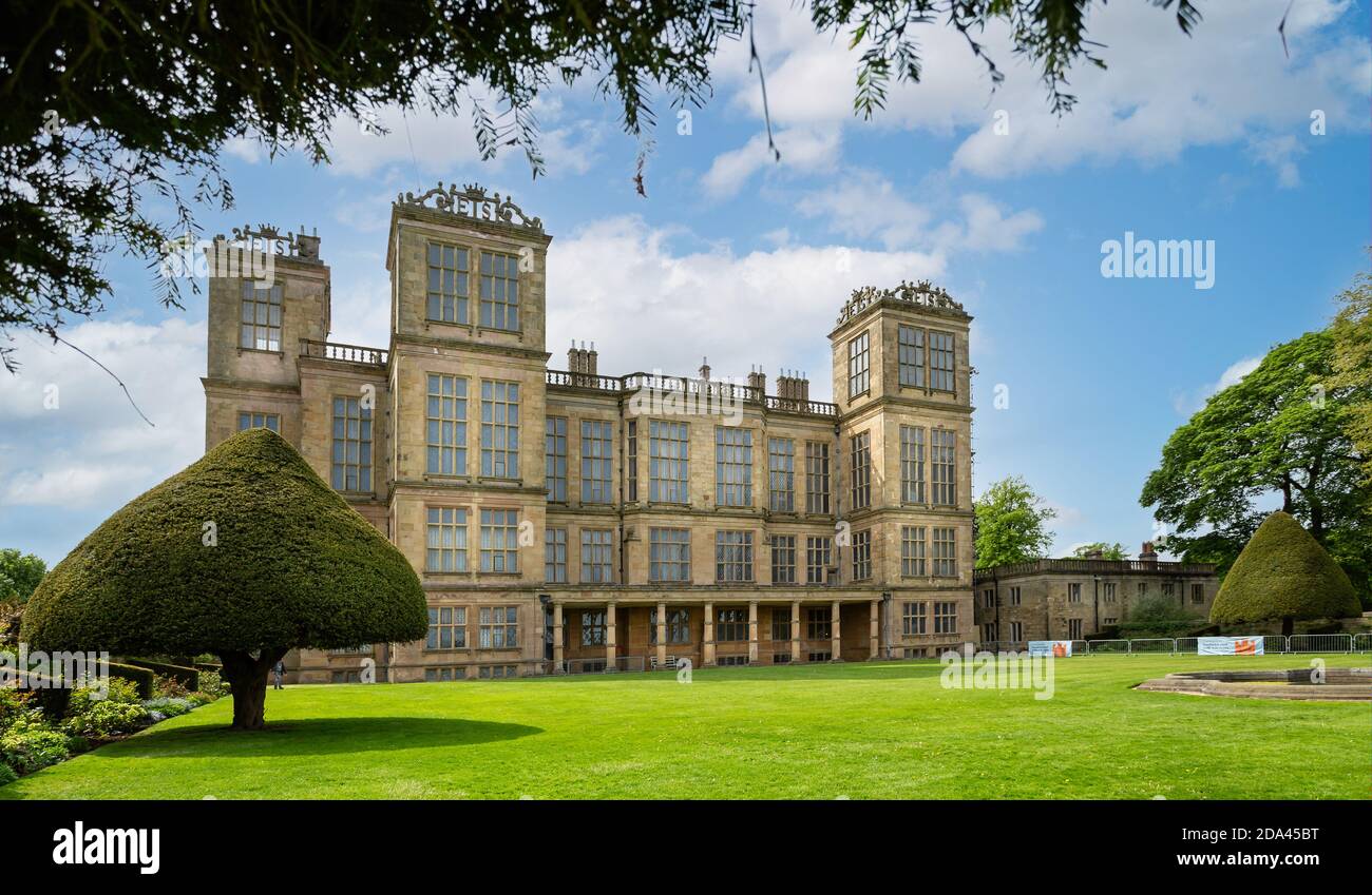 Hardwick Hall, Elizabethan Country House, near Chesterfield, Derbyshire ...