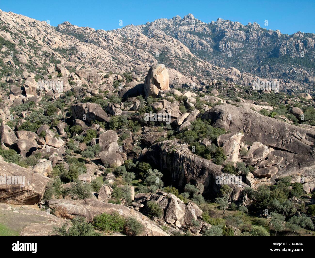 Boulder strewn slopes of the Latmos Mountains Stock Photo - Alamy