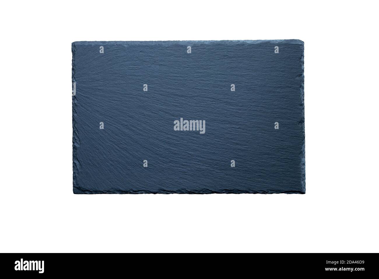 Black stone slate rectangular flat plate isolated on white. Stone ...