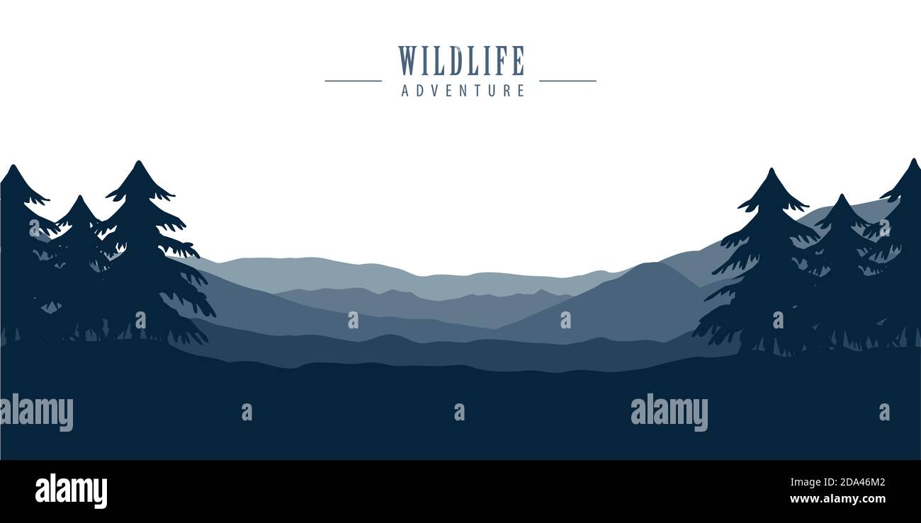 Woodland terrain Stock Vector Images - Alamy