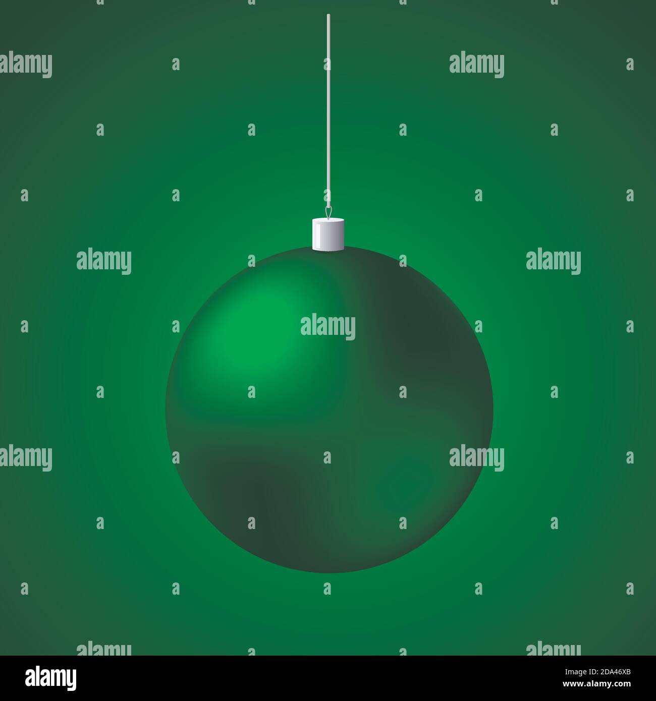 Christmas ball toy green Stock Vector Images - Alamy