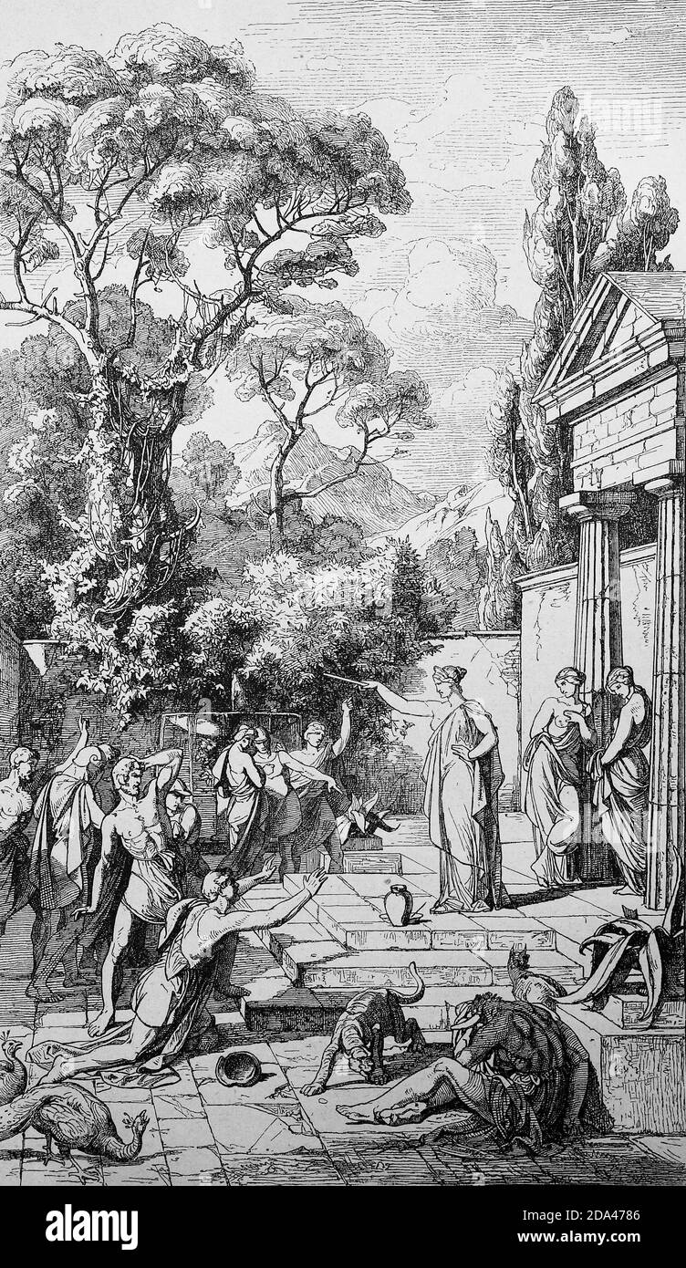 Kirke greek mythology Black and White Stock Photos & Images - Alamy