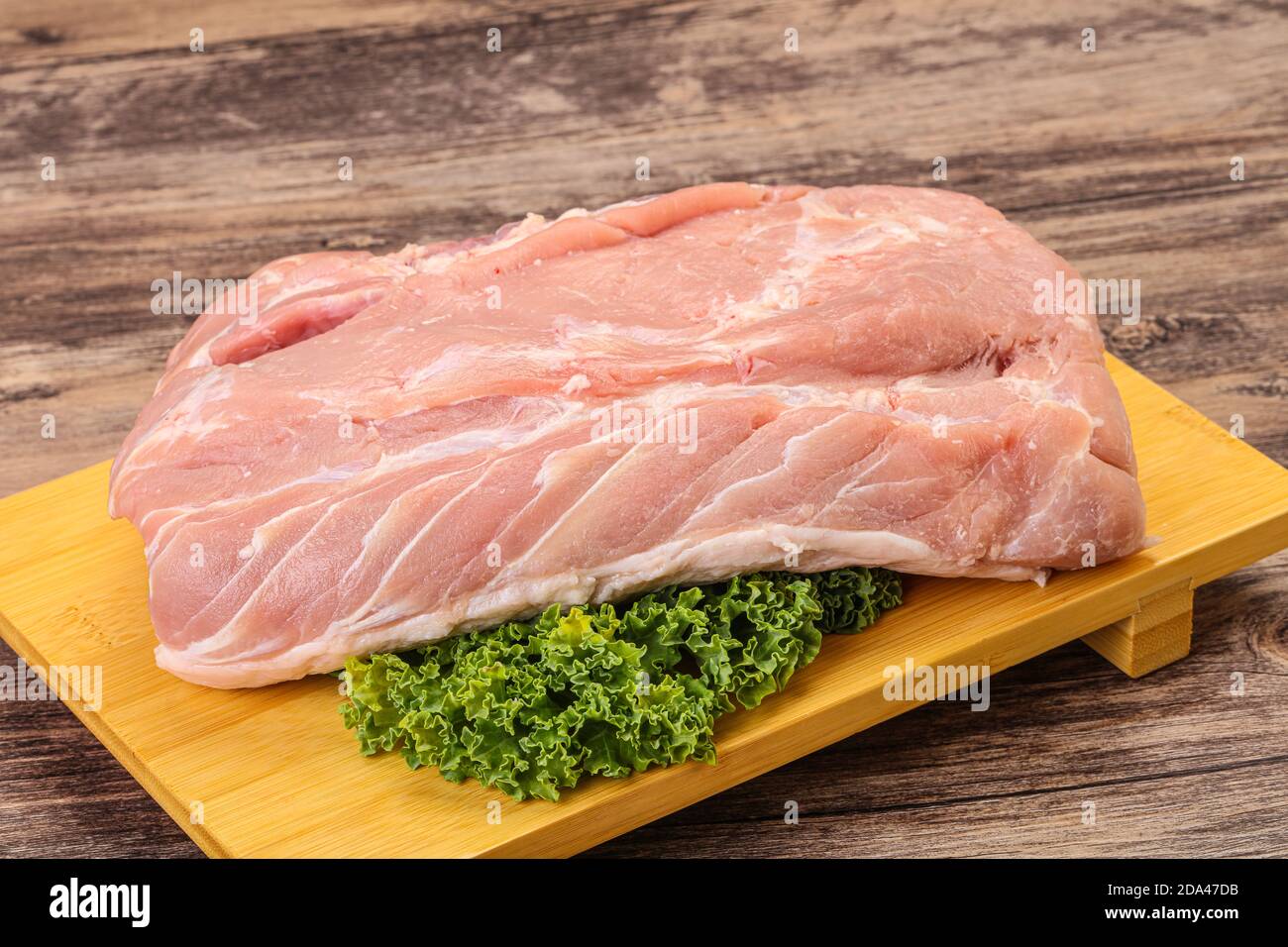 Raw pork loin meat for cooking Stock Photo - Alamy