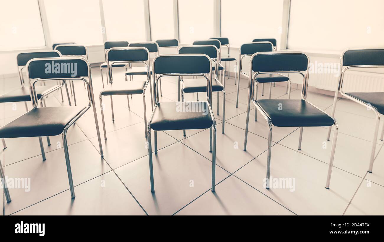 close up. empty conference room. photo with copy space Stock Photo - Alamy