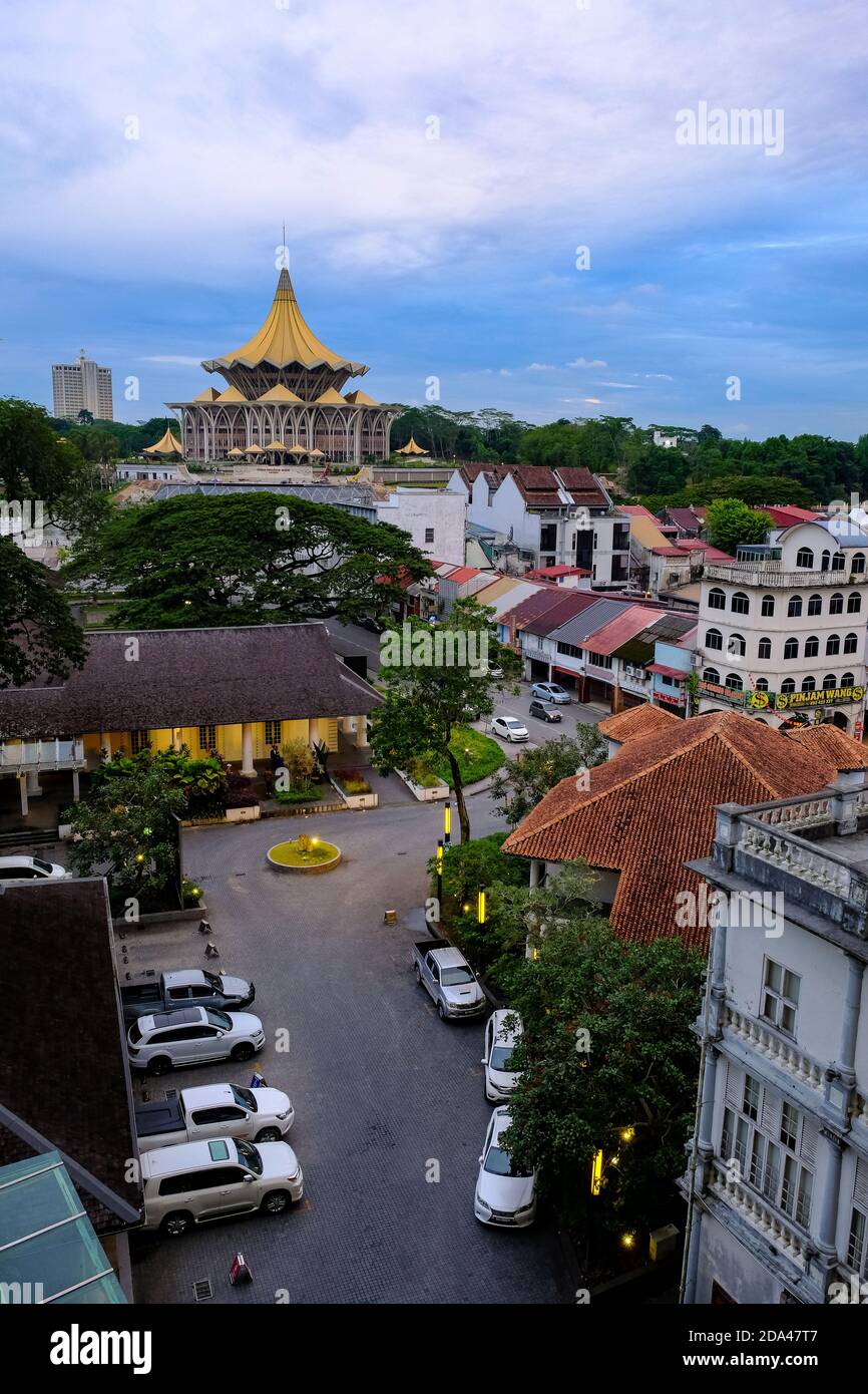 Dewan Undangan Negeri Sarawak during Sunset Stock Photo - Alamy