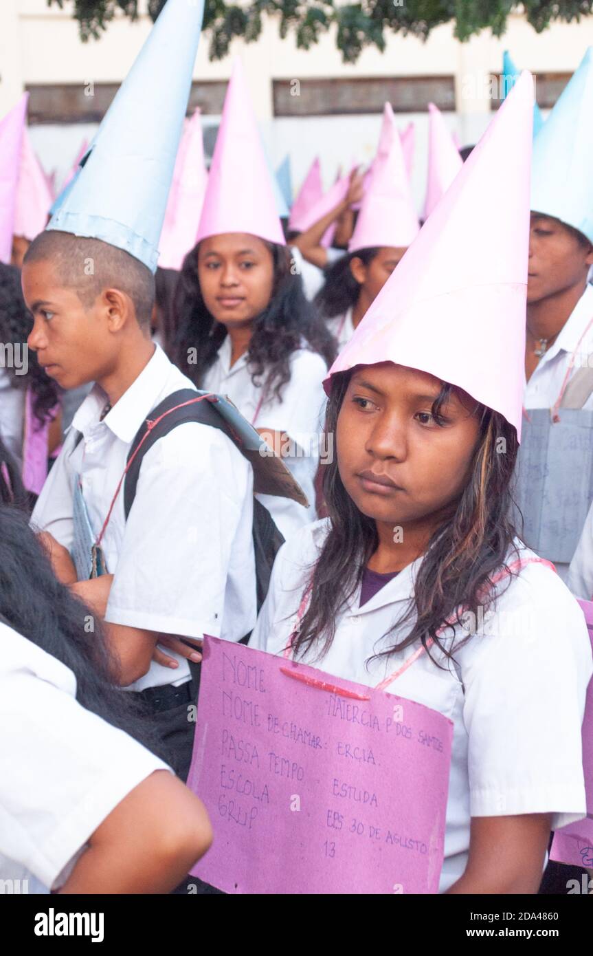 Students were so serious to following an orientation session, Dili ...