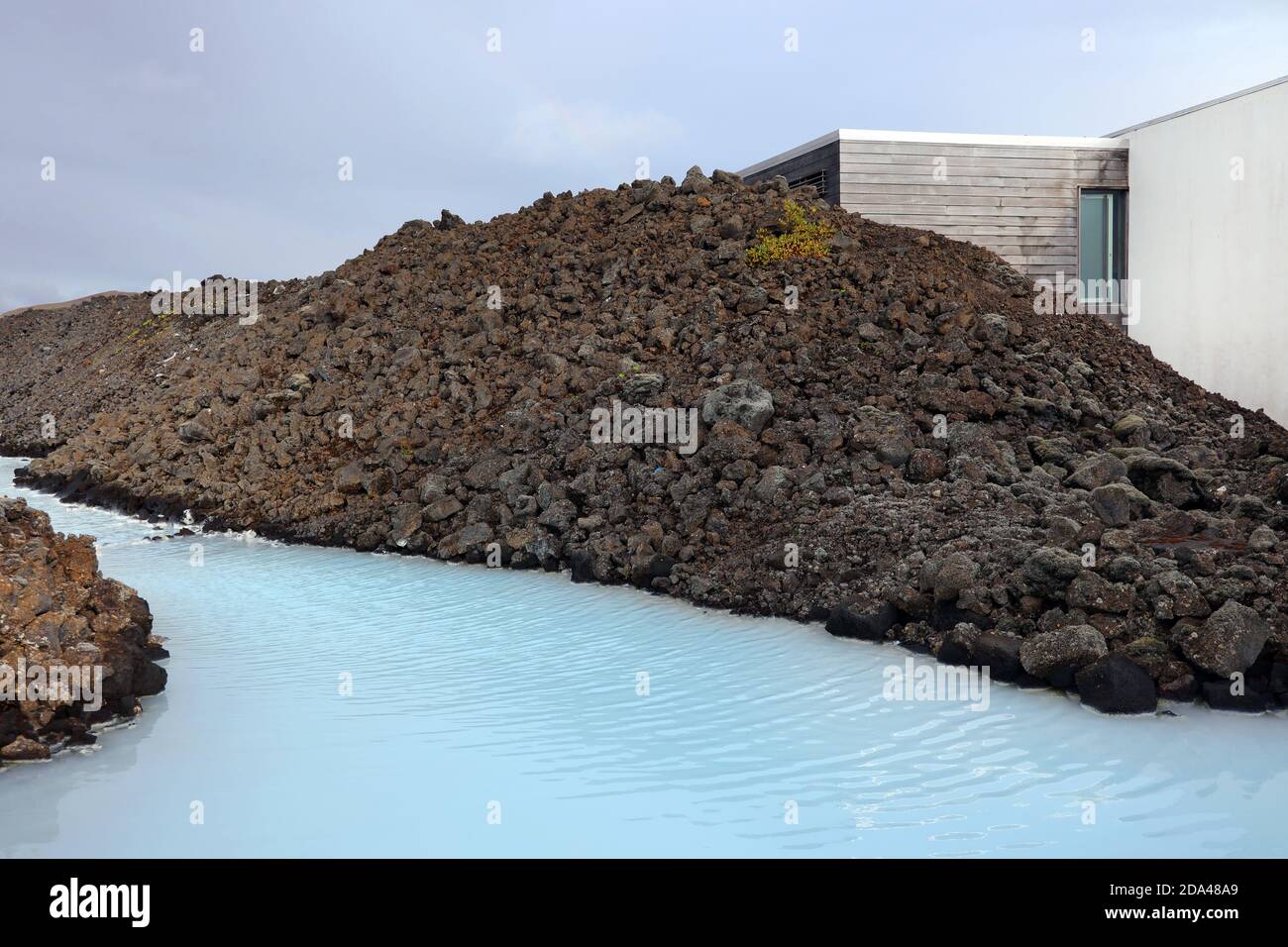 Volcanic landscape of Blue Lagoon in Iceland, Europe Stock Photo - Alamy