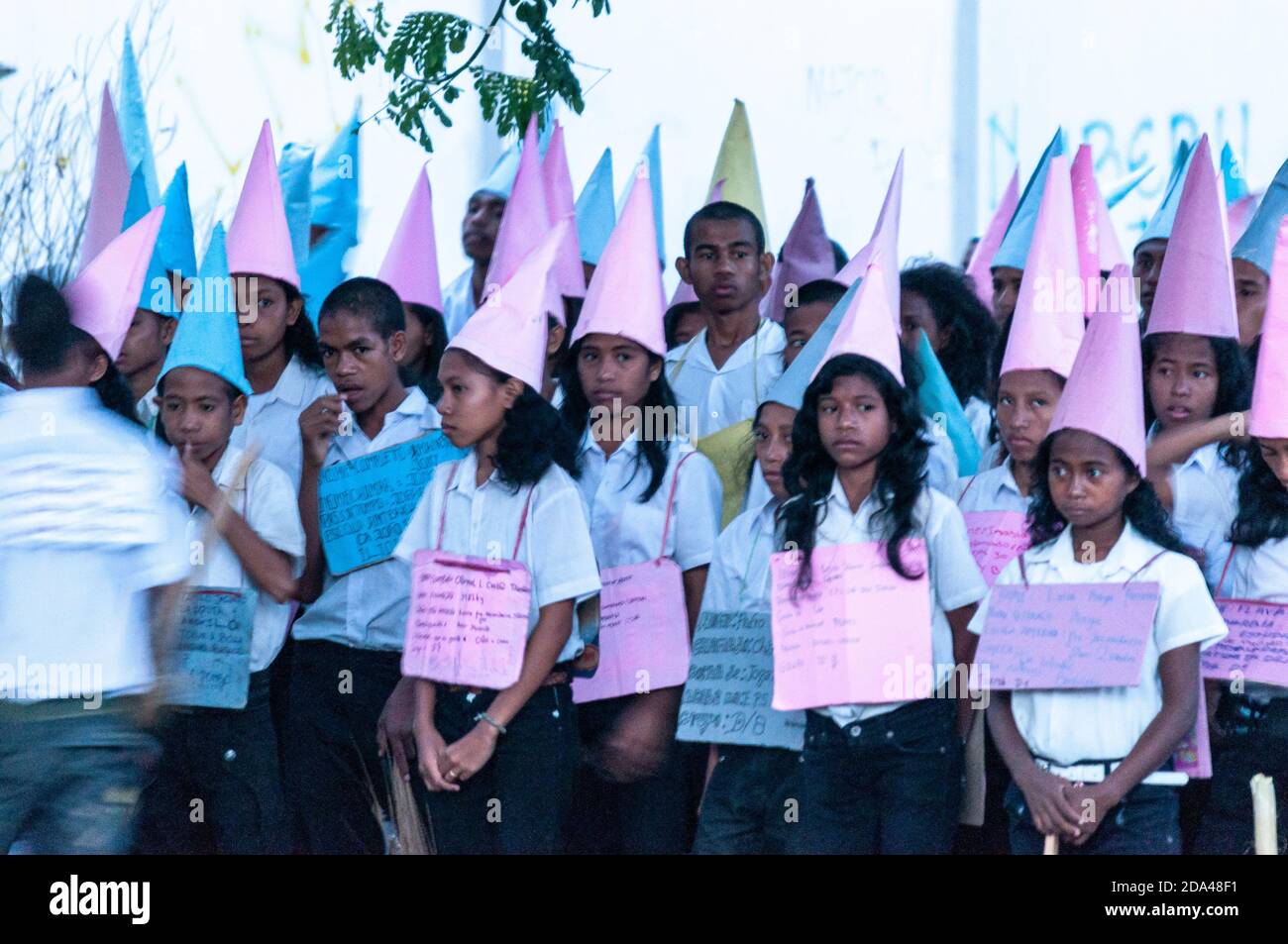 Students were attending orientation times at school, Dili Timor Leste ...