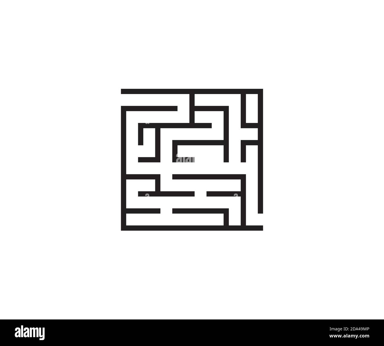 Square labyrinth maze icon symbol hi-res stock photography and images ...
