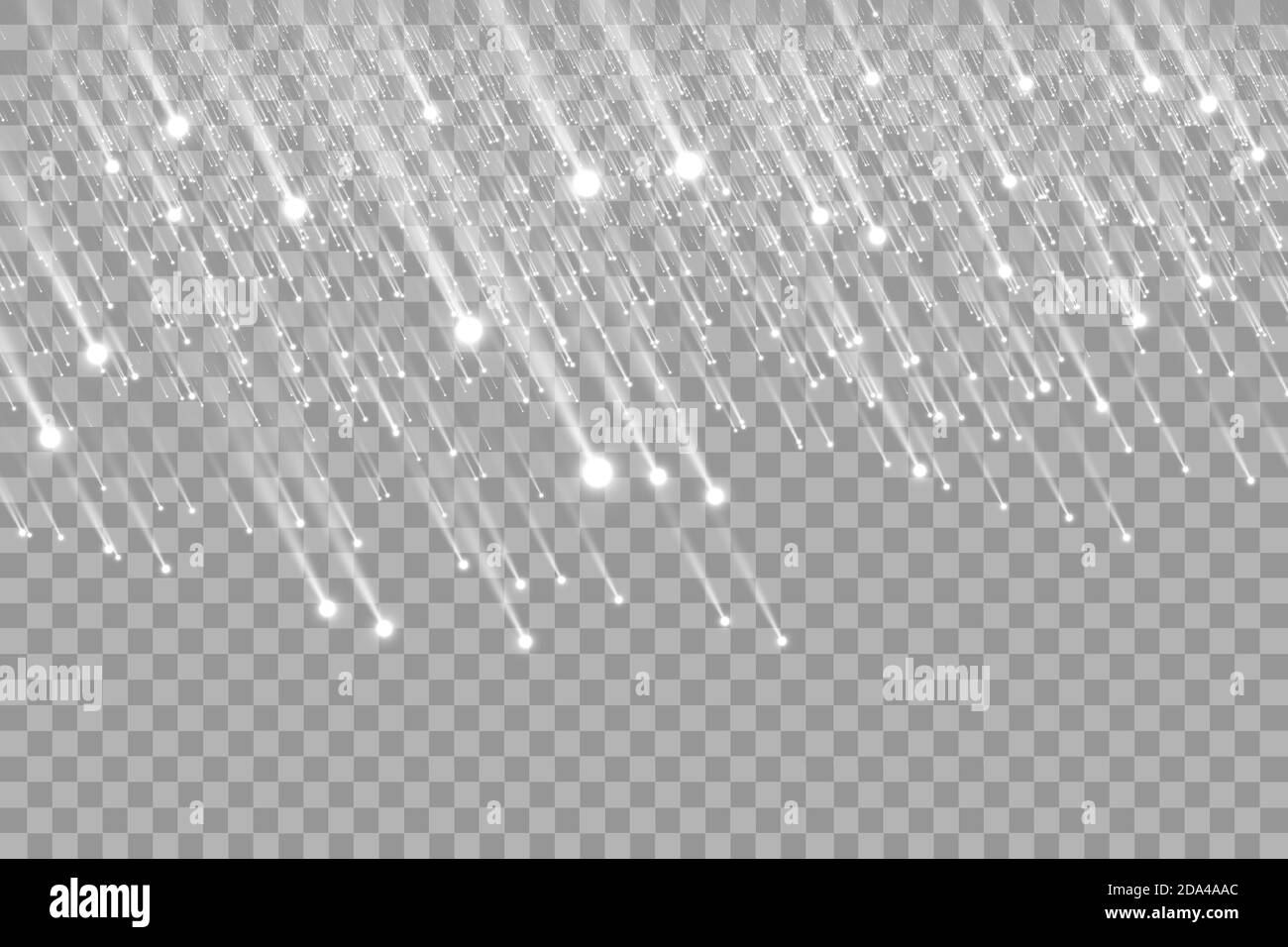 Falling snow on a transparent background. Falling water drops texture ...