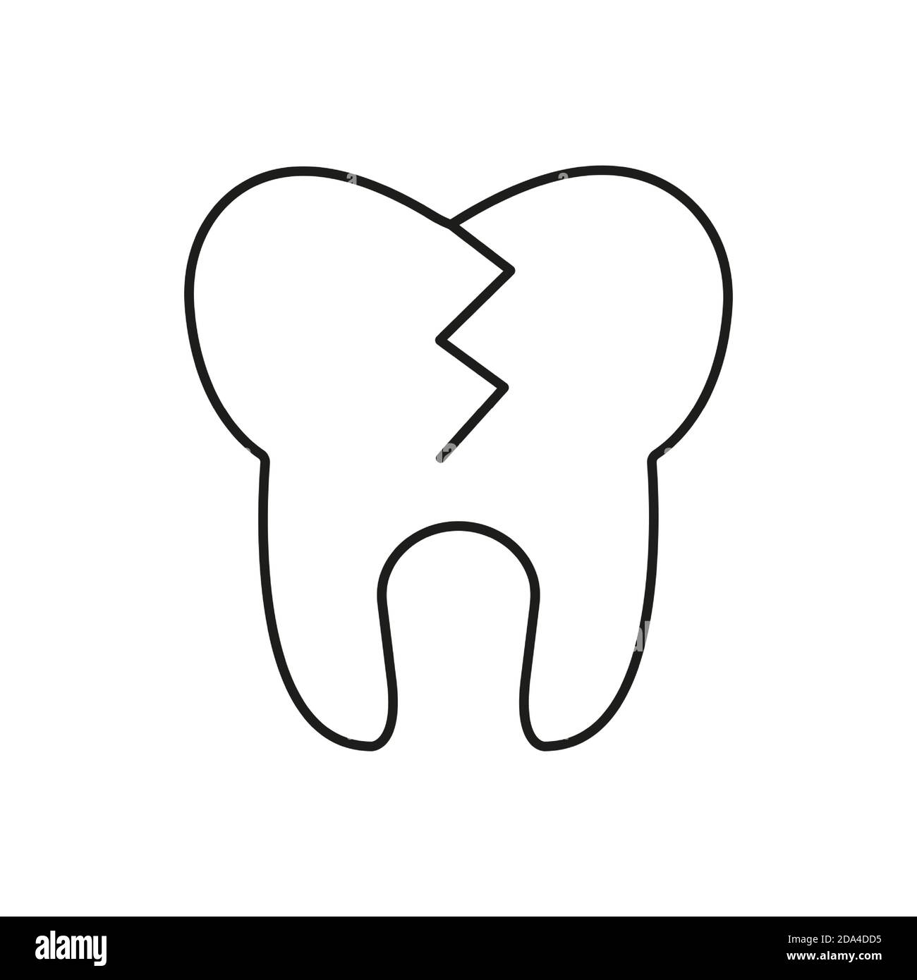 bad tooth icon element of dentistry icon for mobile concept and web ...