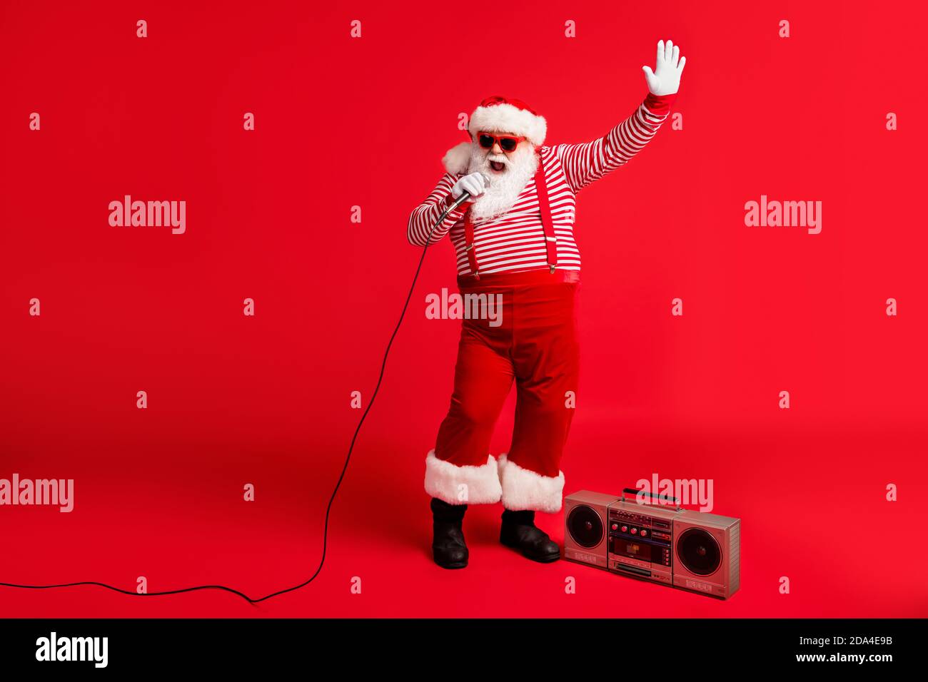 Full length body size view of his he handsome bearded fat overweight ...