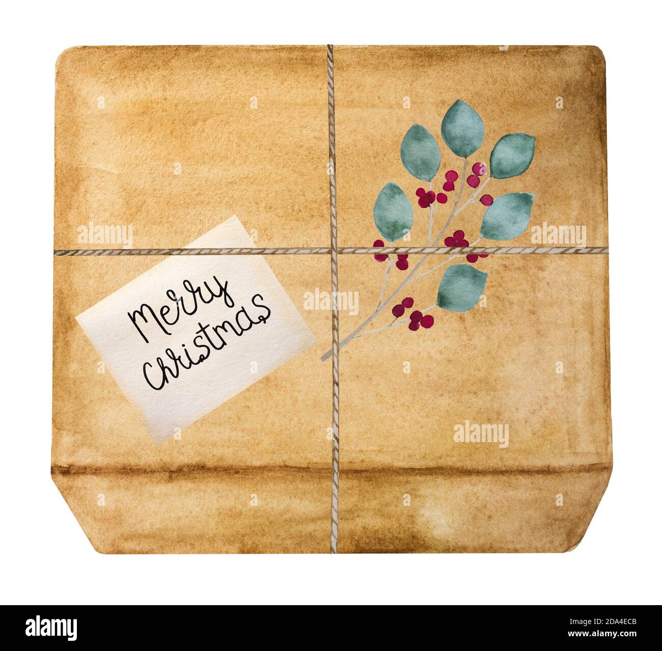 Beautiful drawing of boxes with gifts. Close-up Stock Photo - Alamy