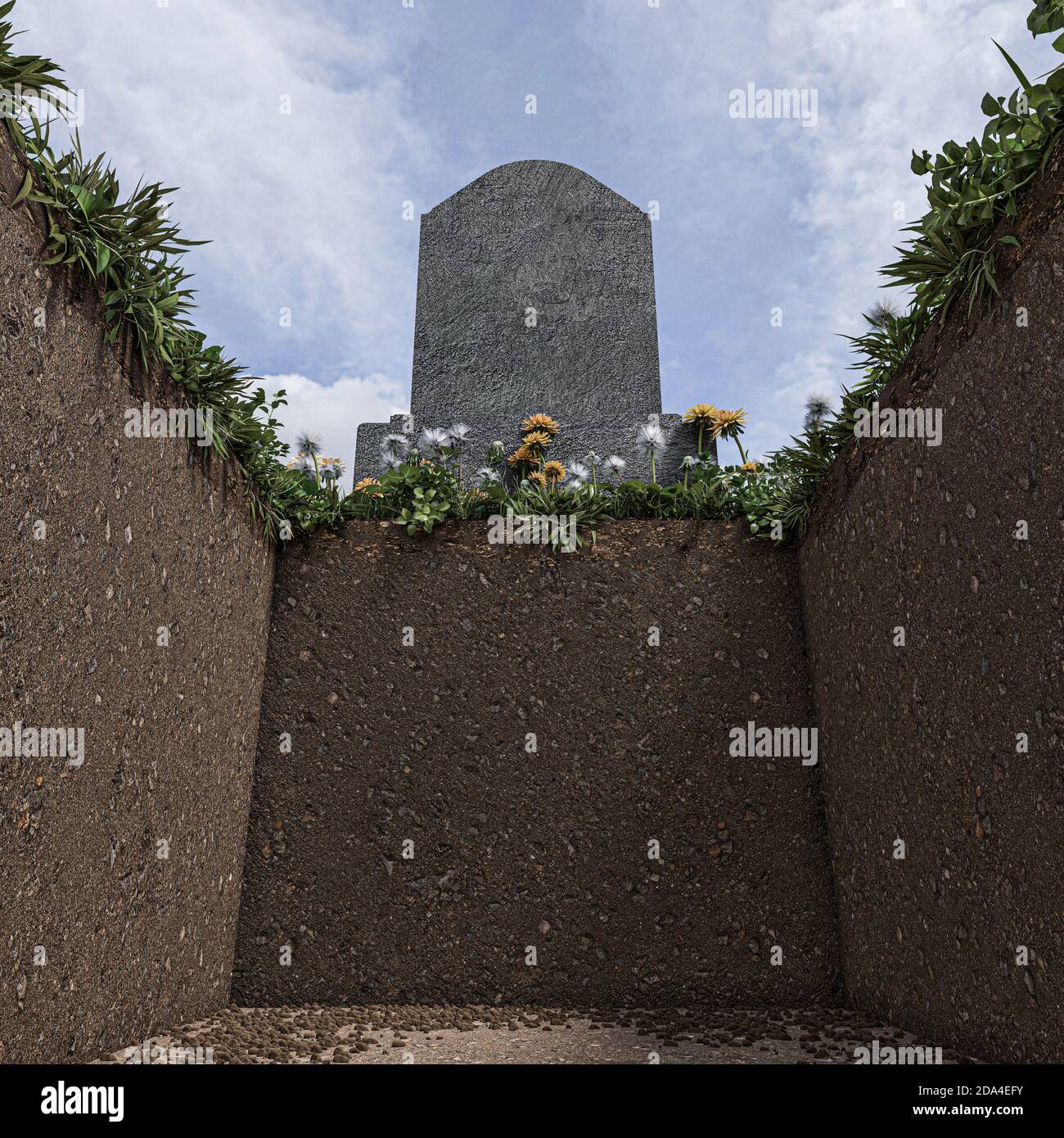 Empty grave hole in ground hi-res stock photography and images - Alamy