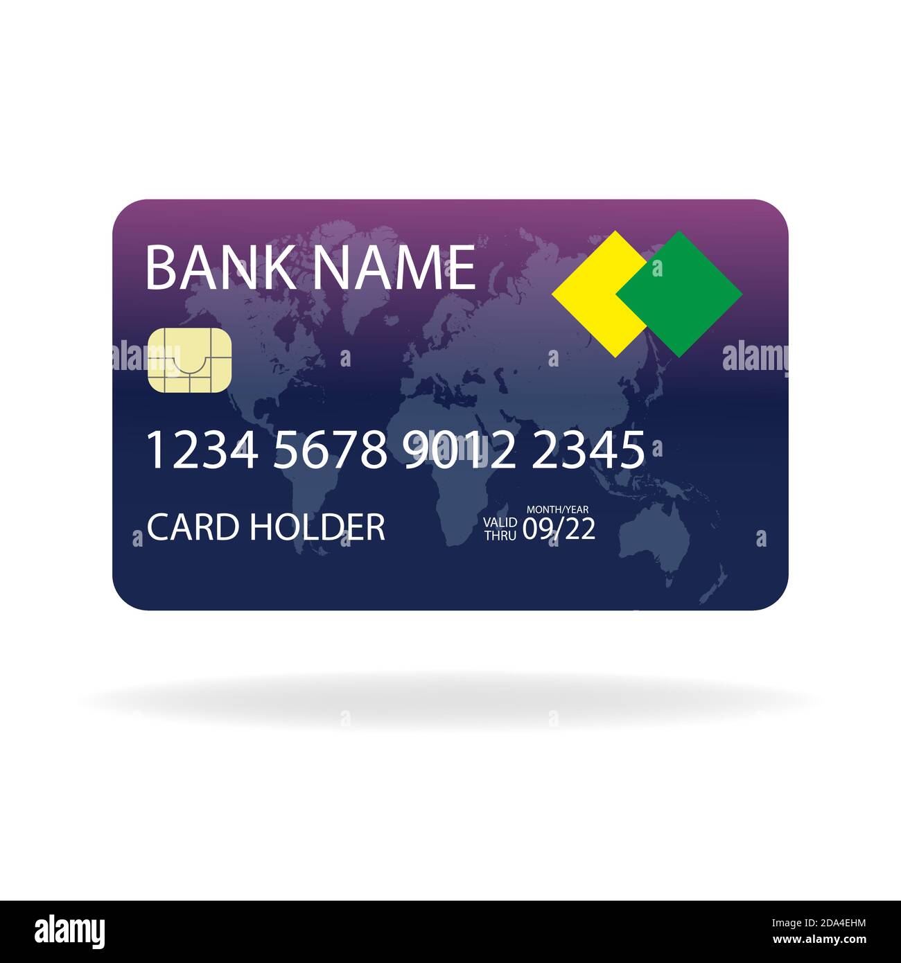 Plastic credit card Stock Vector Images - Alamy