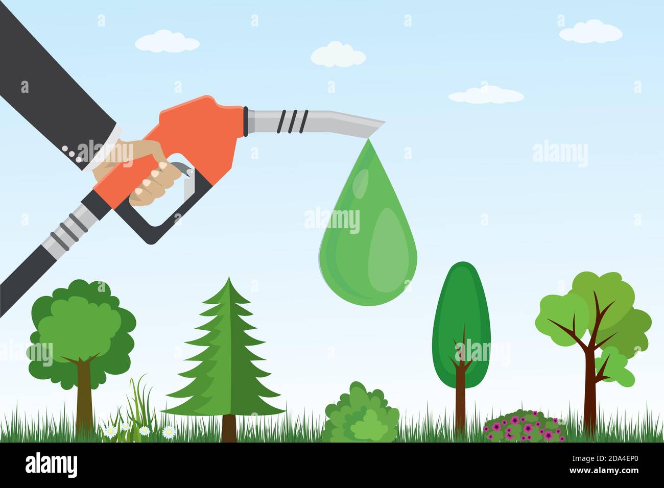 Petrol pump green design Stock Vector Images - Alamy