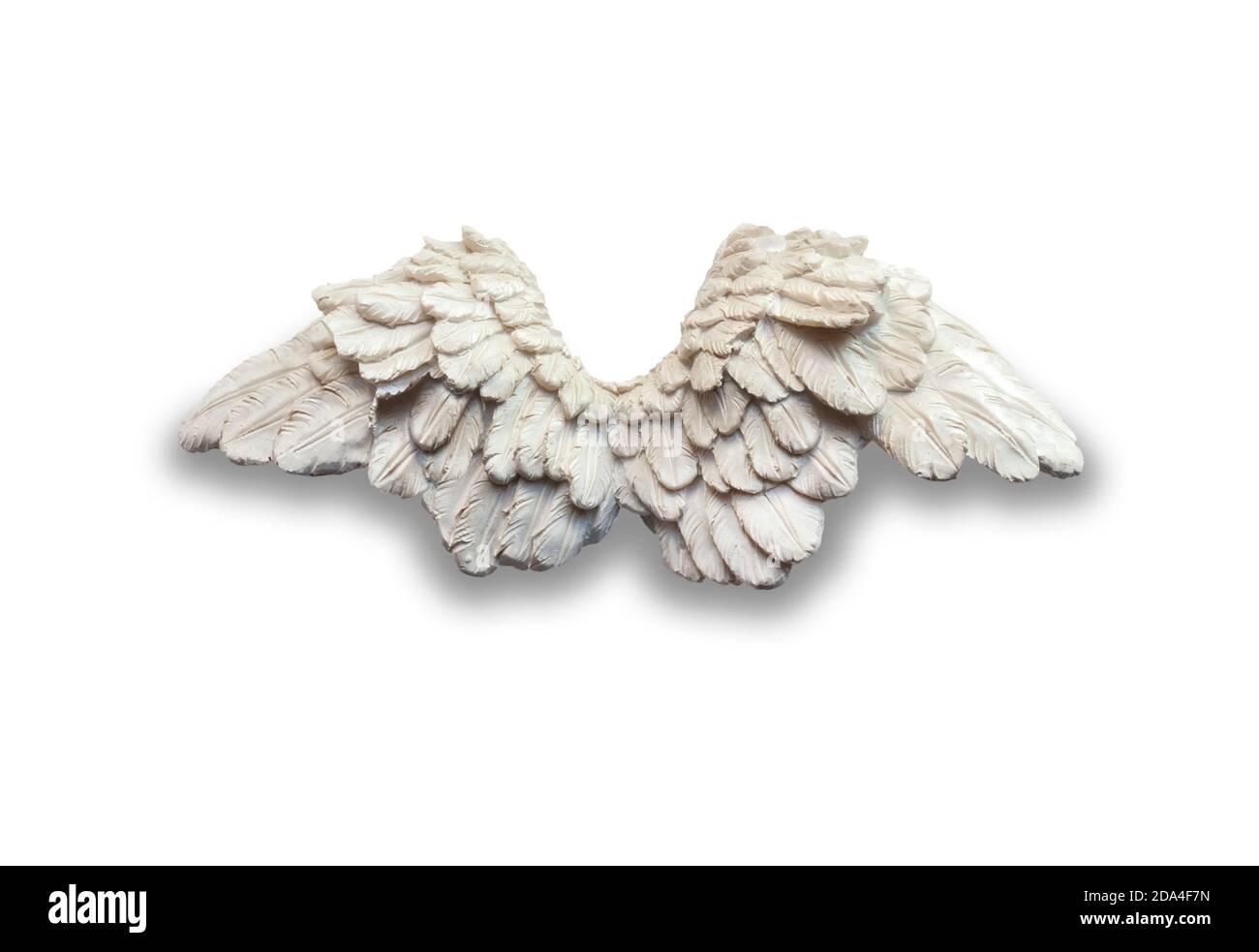 Angel wings. Isolated sculpture Stock Photo - Alamy