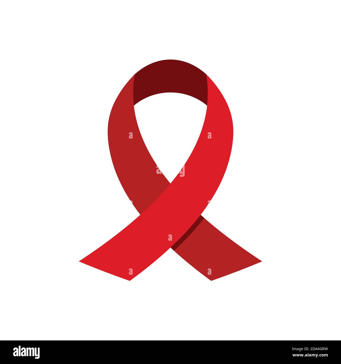 Aids awareness red ribbon silhouette hi-res stock photography and ...
