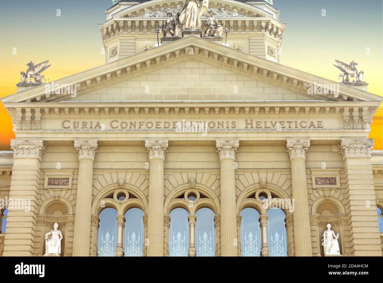 Bern, Switzerland - The Parliament Building in Bern, Switzerland. Seat ...