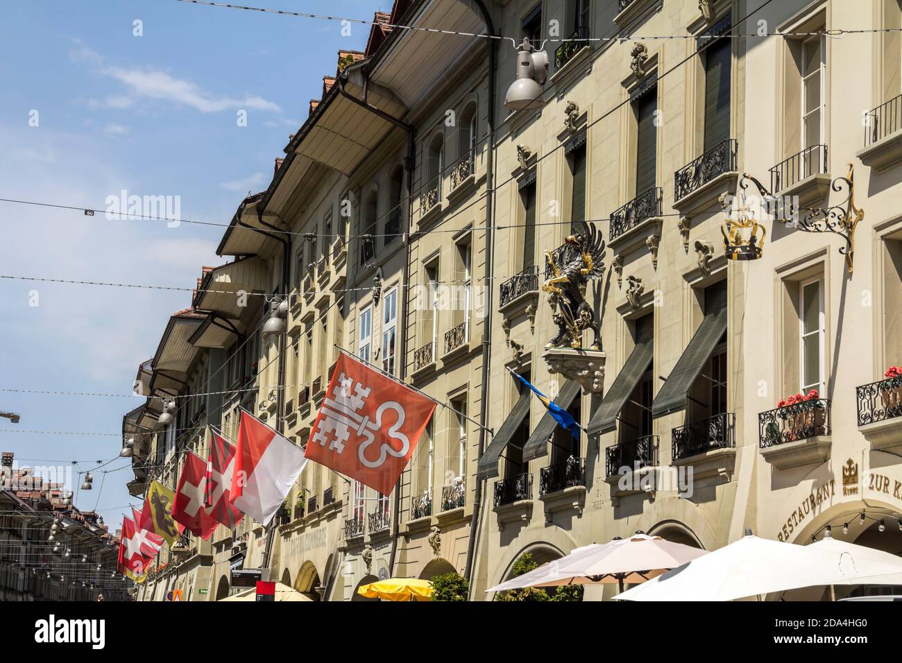 2019, view of old town of Bern city, unesco world heritage site, It is ...