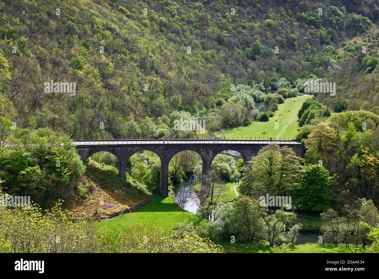 Monsal Head Viaduct Peak District Derbyshire England Stock Photo - Alamy