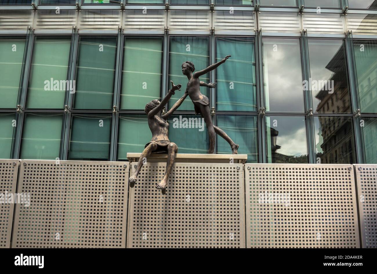 Statue in front of the Lex building of the Council of the European ...