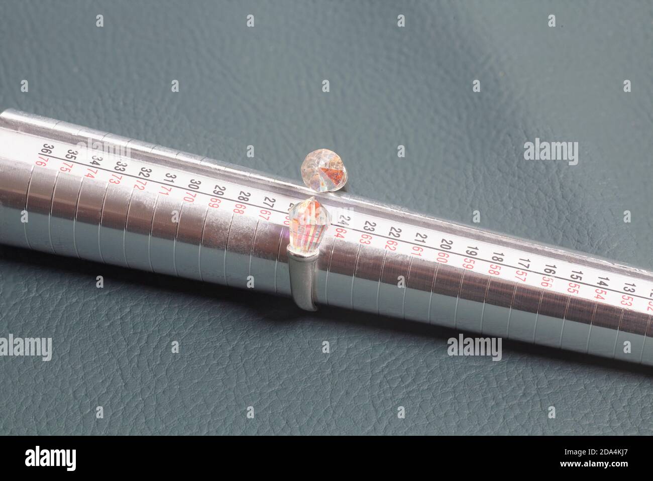 Silver ring on sizer hi-res stock photography and images - Alamy