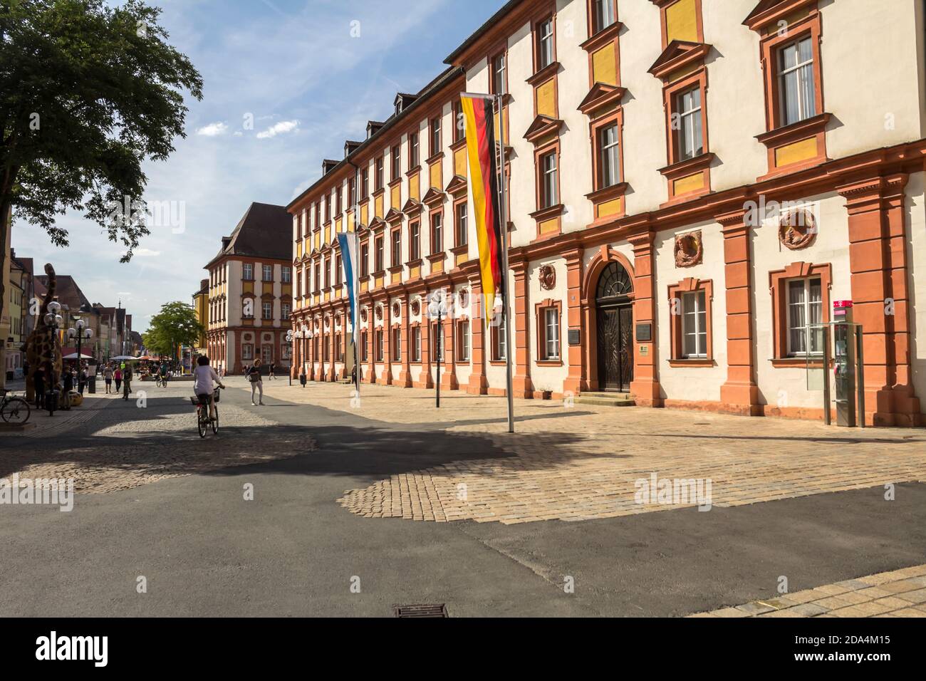 Old Castle of Bayreuth, Germany. Bayreuth is famous for its annual ...